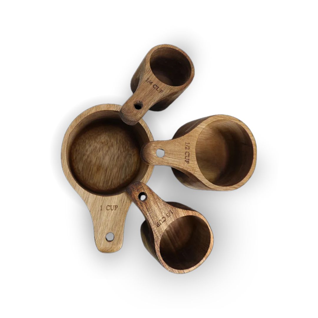 Wooden Measuring Cups | Cute Kitchen Set – Cooking Detective