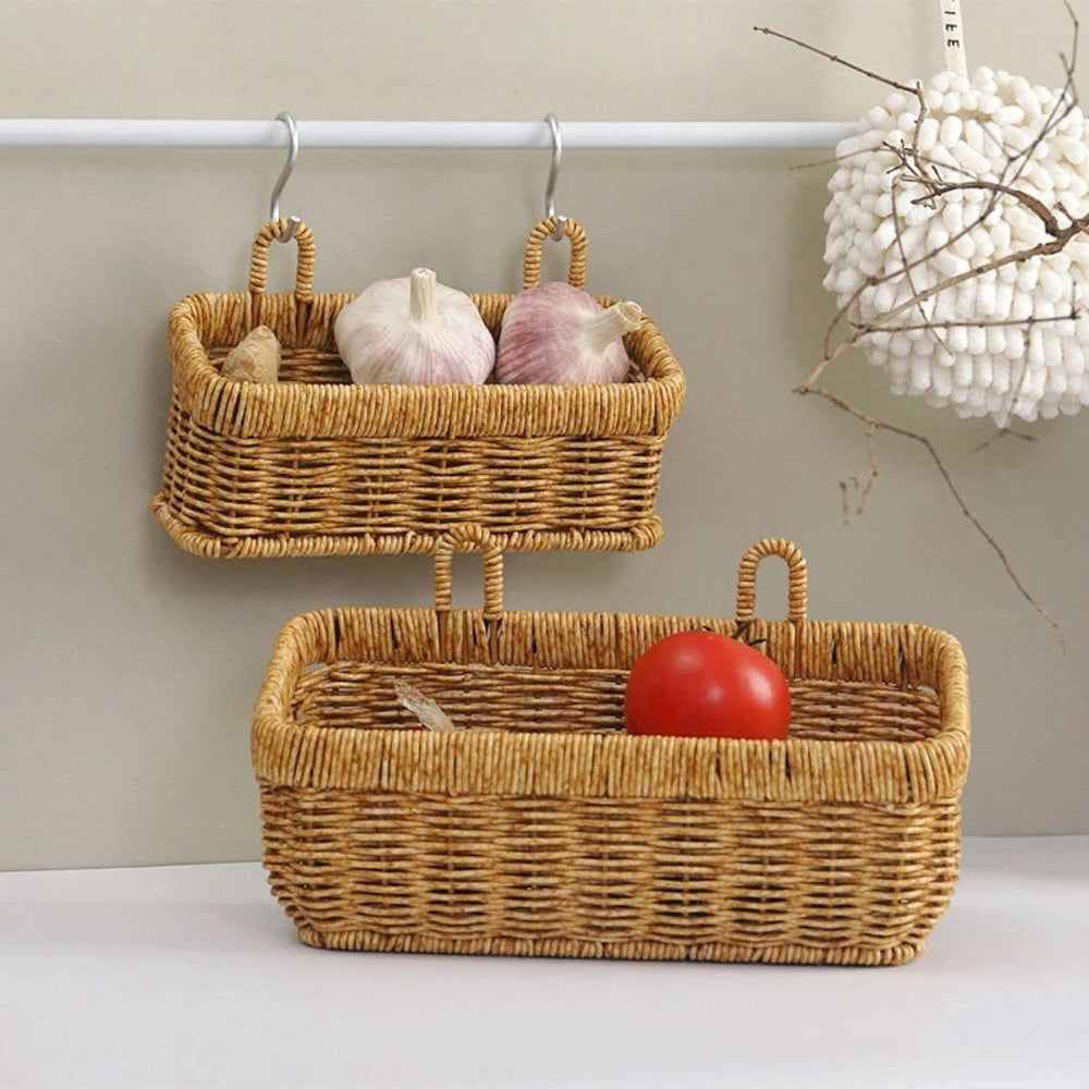 Rattan Hanging Basket | Kitchen Storage – Cooking Detective